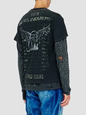 DIESEL® Gerio Cotton-blend Crewneck T-shirt