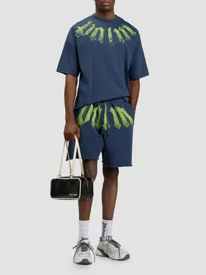 Palm Angels Big Waist Logo Sweat Shorts