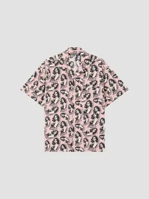 Palm Angels Pinup Relaxed-fit Bowling Shirt