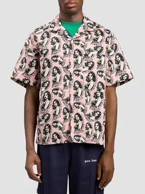 Palm Angels Pinup Relaxed-fit Bowling Shirt