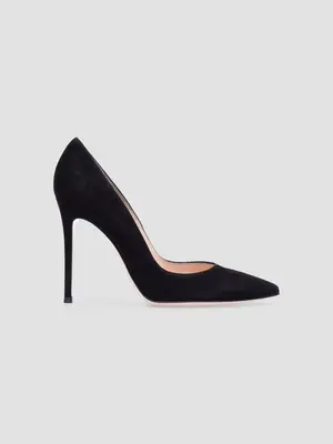 GIANVITO ROSSI 105mm Suede Stiletto-heel Pumps - Black