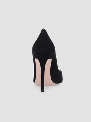 GIANVITO ROSSI 105mm Suede Stiletto-heel Pumps - Black