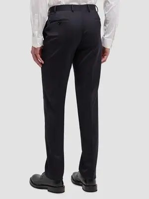 Emporio Armani Straight-leg Wool Trousers