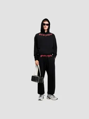 Palm Angels Logo Neck Cotton Hoodie