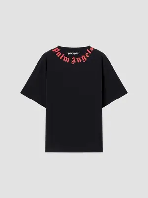 Palm Angels Logo Crewneck Cotton T-shirt