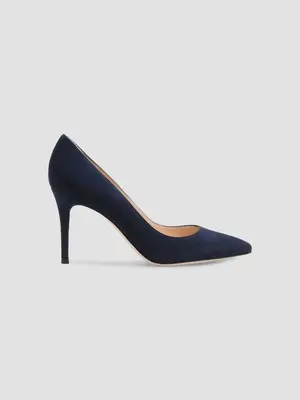 GIANVITO ROSSI 85mm Suede Pumps - Denim