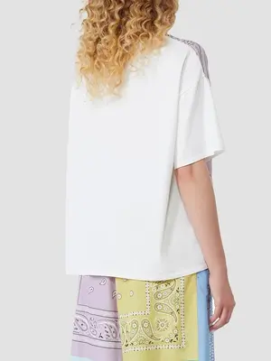Max Mara Printed Silk And Stretch Cotton Jersey T-shirt - Multicolour