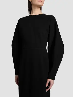 Carolina Herrera Arc Crewneck Midi-dress