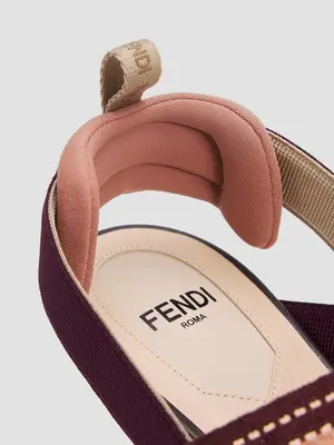 Fendi Colibrì 55mm Ff Mesh Slingback Pumps