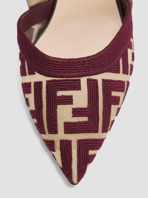 Fendi Colibrì 55mm Ff Mesh Slingback Pumps