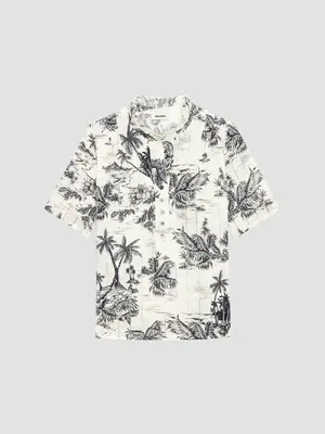 Zadig&Voltaire Topher Tropical Island Short-sleeve Shirt