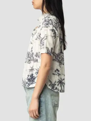 Zadig&Voltaire Topher Tropical Island Short-sleeve Shirt