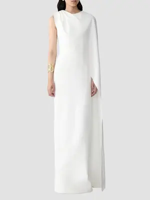 Carolina Herrera Draped One-shoulder Column Gown
