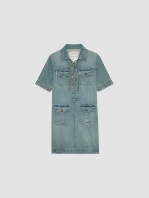Zadig&Voltaire Record Denim Minidress