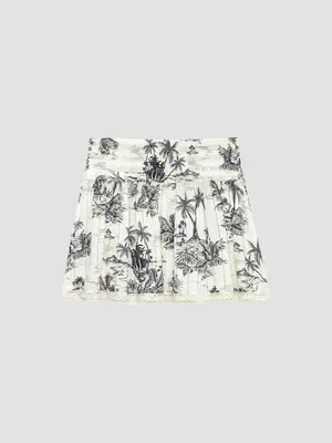 Zadig&Voltaire Jocky Tropical Island Miniskirt