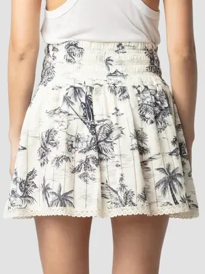 Zadig&Voltaire Jocky Tropical Island Miniskirt