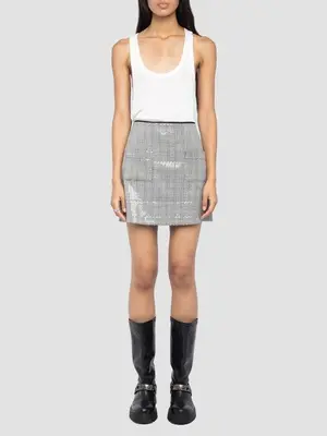 Zadig&Voltaire Jaime Car Sequined A-line Miniskirt