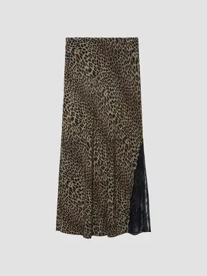 Zadig&Voltaire Jayla Leopard-print Midi-skirt
