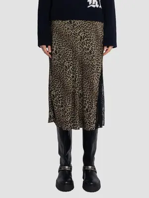 Zadig&Voltaire Jayla Leopard-print Midi-skirt