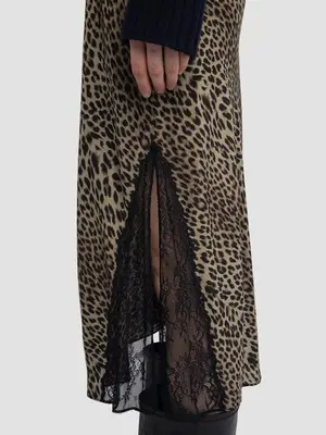 Zadig&Voltaire Jayla Leopard-print Midi-skirt