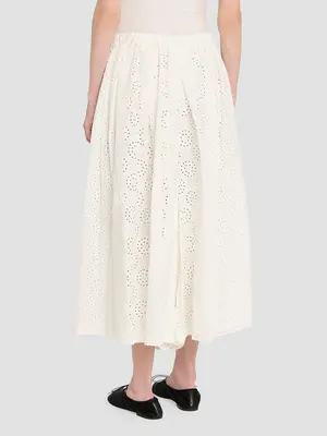 Comme Des Garçons Pleated Cotton Wide-leg Pants