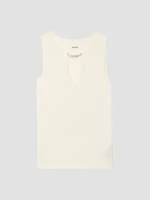 Zadig&Voltaire Sayani Vico Embellished Keyhole Tank - Judo