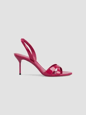 Paris Texas Lidia 70mm Patent Leather Slingback Sandals - Orchid