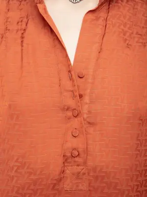 Zadig&Voltaire Topher Monogram Satin Blouse