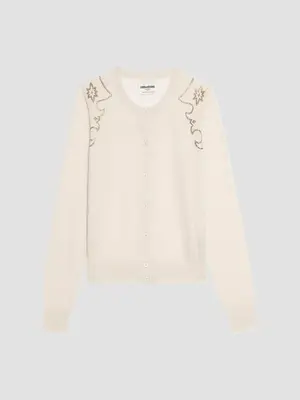 Zadig&Voltaire Missya Rhinestone Cashmere Cardigan