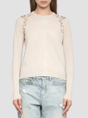 Zadig&Voltaire Missya Rhinestone Cashmere Cardigan