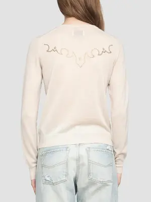 Zadig&Voltaire Missya Rhinestone Cashmere Cardigan