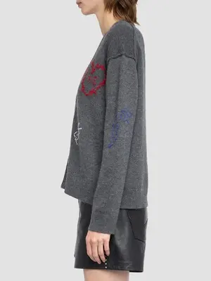 Zadig&Voltaire Mirkaz Embroidered Cashmere Cardigan