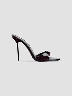 Paris Texas Lidia 105mm Patent Leather Mules - Tortoise