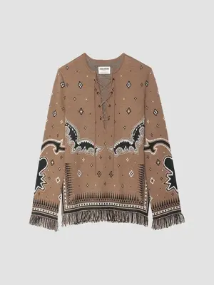 Zadig&Voltaire Leon Merino Wool Fringe-trim Sweater