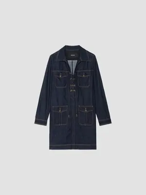 Zadig&Voltaire Remacha Denim Minidress - Brut