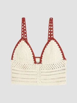 Zadig&Voltaire Taly Crochet Cotton Crop Top - Judo
