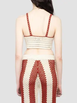 Zadig&Voltaire Taly Crochet Cotton Crop Top
