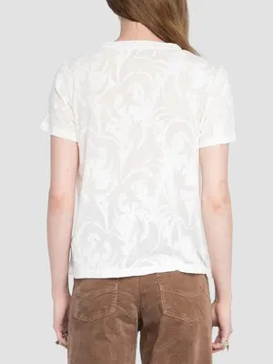 Zadig&Voltaire Alys Semi-sheer Crewneck T-shirt