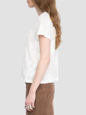 Zadig&Voltaire Alys Semi-sheer Crewneck T-shirt