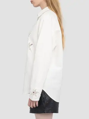 Zadig&Voltaire Morning Linen-cotton Broderie Anglaise Shirt