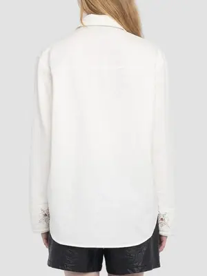 Zadig&Voltaire Morning Linen-cotton Broderie Anglaise Shirt