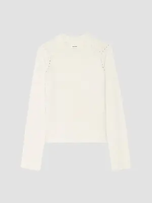 Zadig&Voltaire Nalty Studded Wool-cashmere Crewneck Sweater