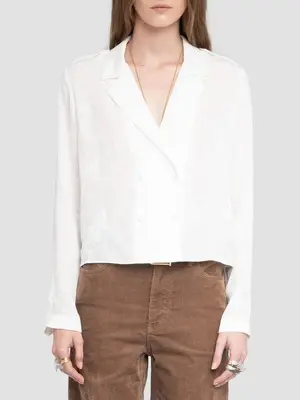 Zadig&Voltaire Tussi Jacquard Horses Silk Blouse