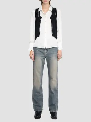Zadig&Voltaire Dublin Studded Wool-cashmere Sweater Vest