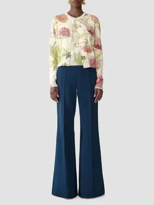 Carolina Herrera Floral Silk-cotton Tank