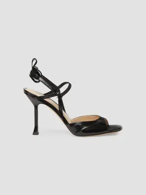 Fendi Very Colibri 95mm Leather Slingback Sandals