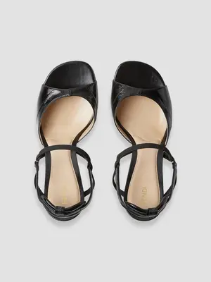 Fendi Very Colibri 95mm Leather Slingback Sandals