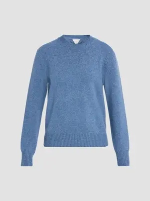 Bottega Veneta Cashmere-blend Crewneck Sweater - Blue