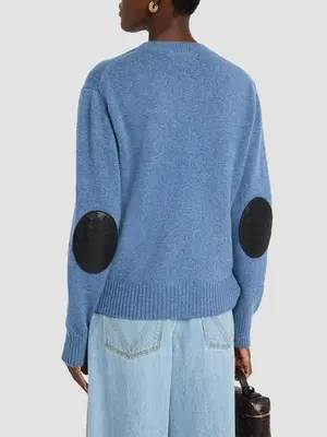 Bottega Veneta Cashmere-blend Crewneck Sweater - Blue