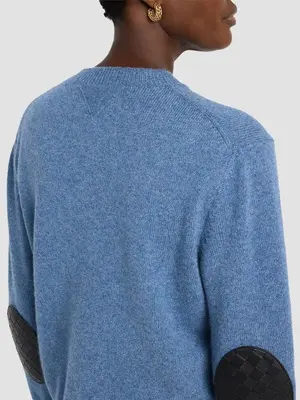 Bottega Veneta Cashmere-blend Crewneck Sweater - Blue